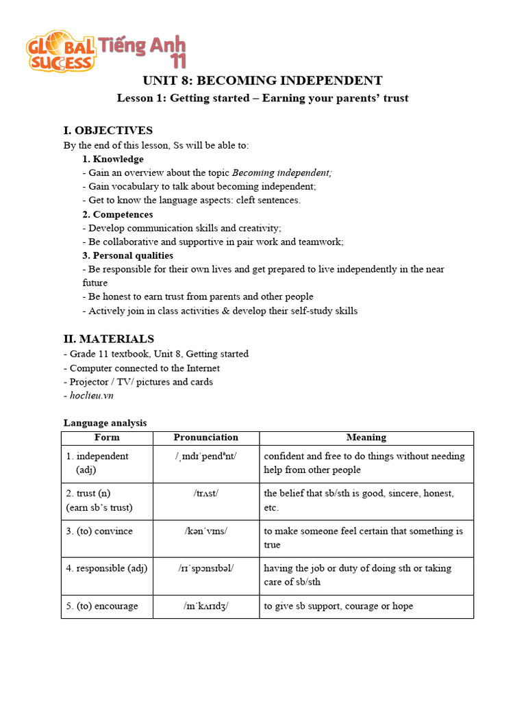 Unit 8 | PDF | Vocabulary | Teachers