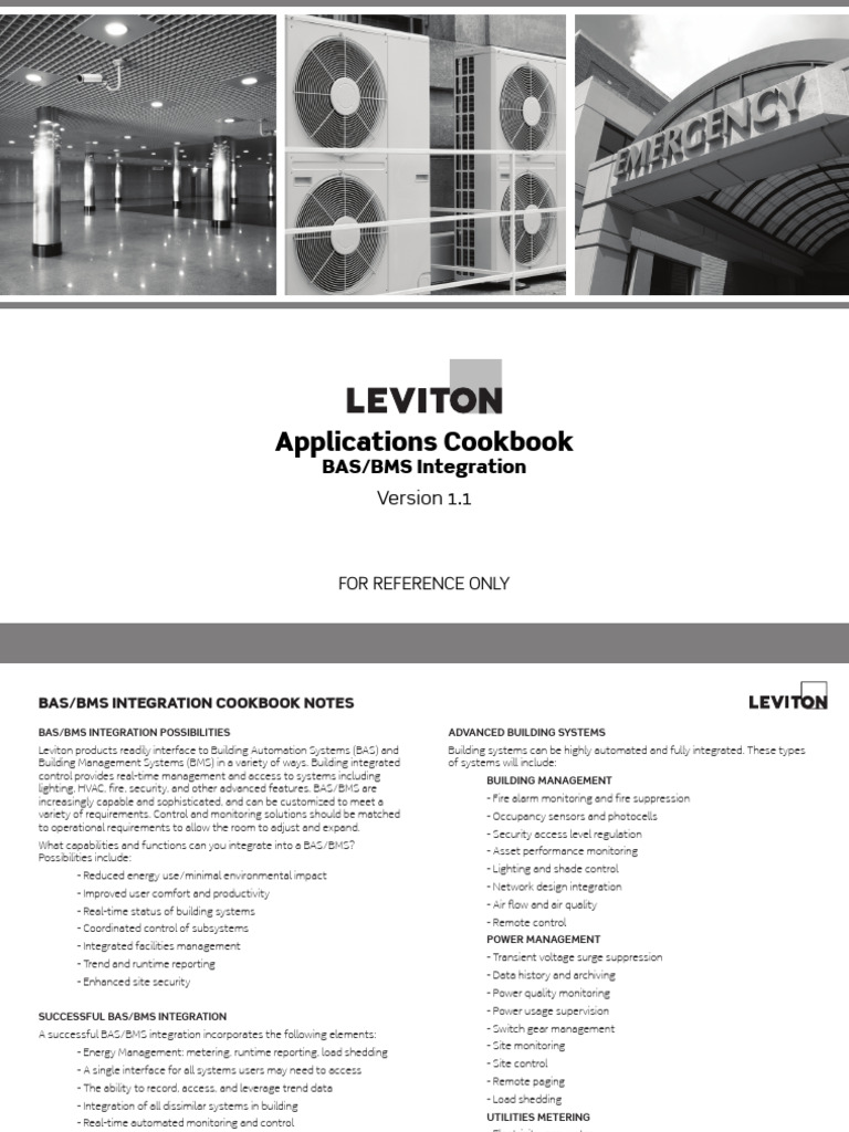 Applications Cookbook - BAS-BMS Integration | PDF | Building Automation | Computing