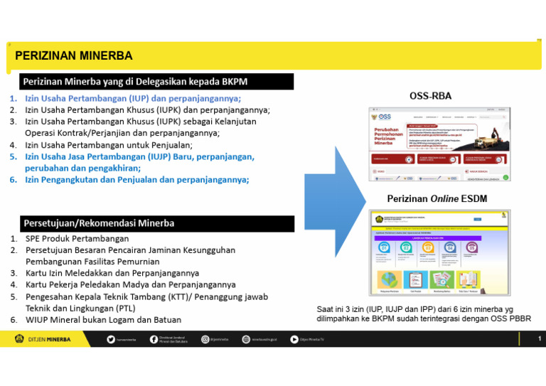 Perizinan Minerba Yang Di Delegasikan Kepada BKPM | PDF | Sains & Matematika
