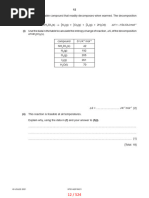 Chemistry 9701 Paper 2 - Atomic Structure | PDF