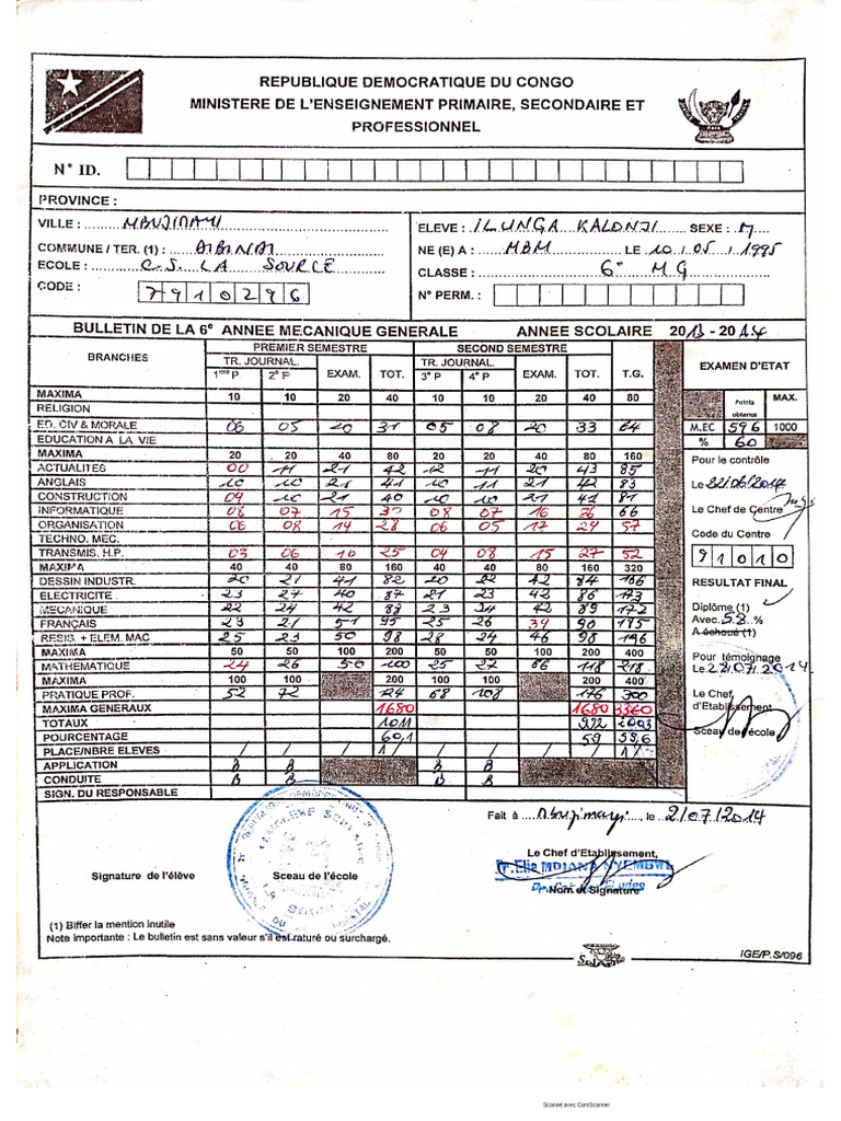 Bulletin 6em MG | PDF