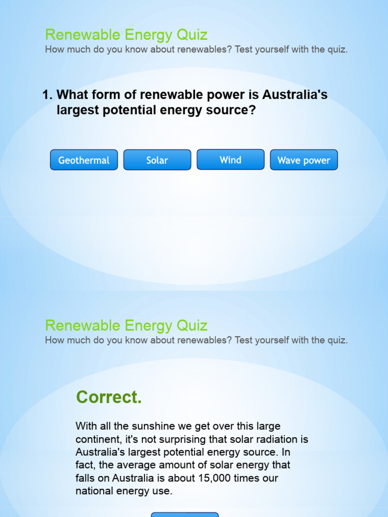 Quiz Template | PDF | Renewable Energy | Wind Power