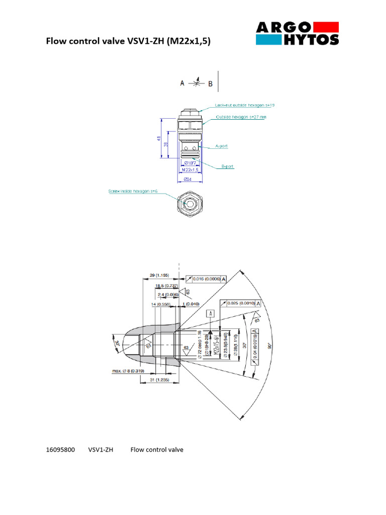 Data sheet VSV1-ZH M22-1 | PDF