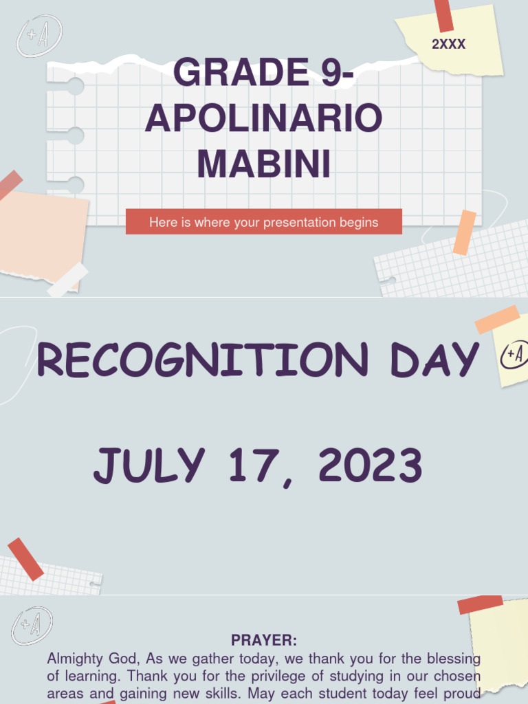 Recognition Day-July 17,2023 | PDF