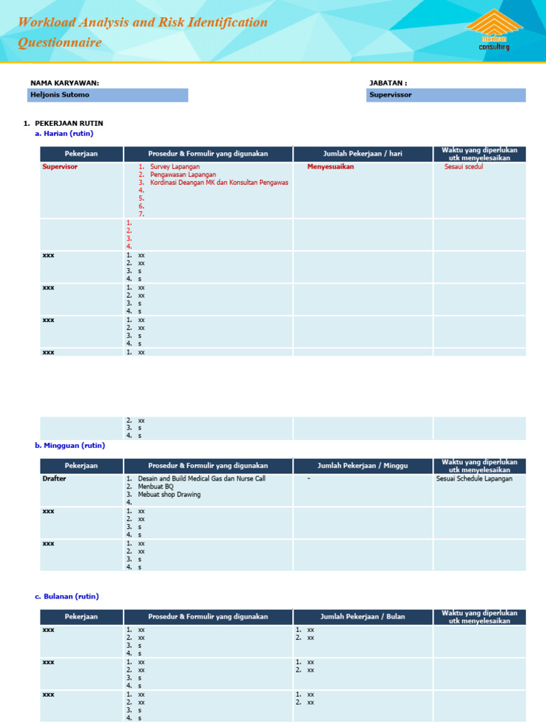 Workload Analysis & Risk Identification | PDF Workload Analysis & Risk Identification | PDF