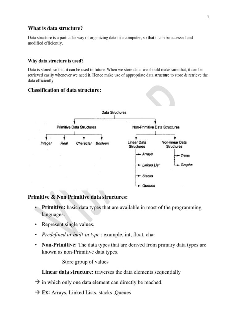 Ds Module 1 Notes 2020 Pdf Pointer Computer Programming Integer Computer Science 8421