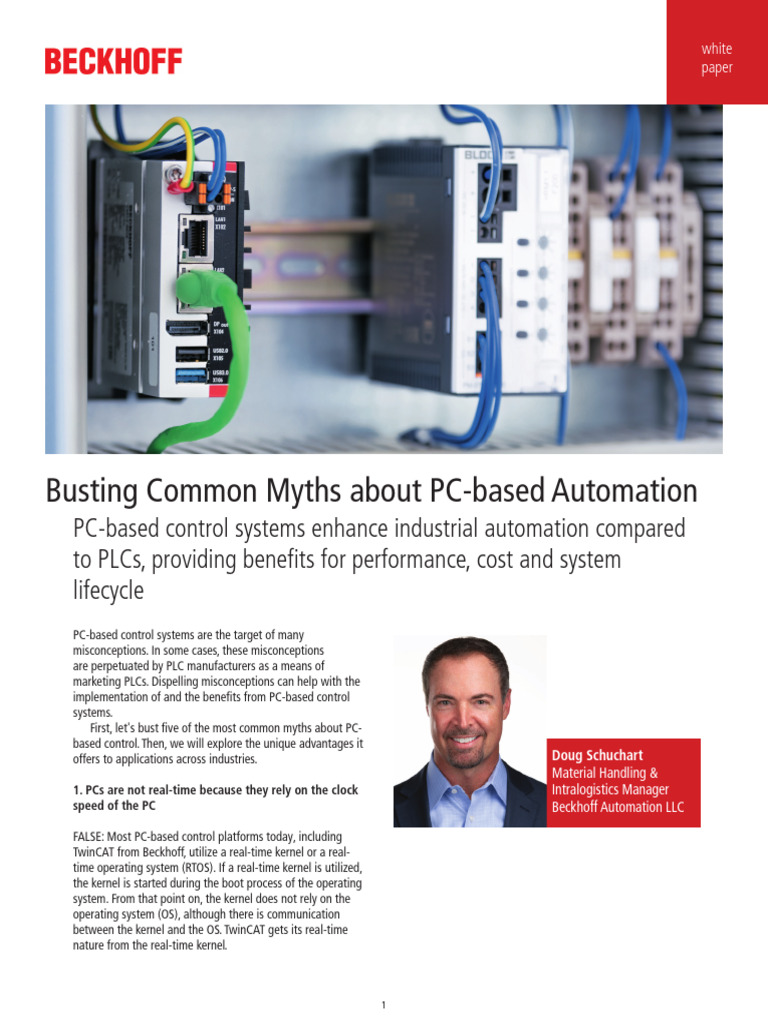 Beckhoff PC Control Myths and Benefits 10.21 | PDF | Programmable Logic Controller | Multi Core ...
