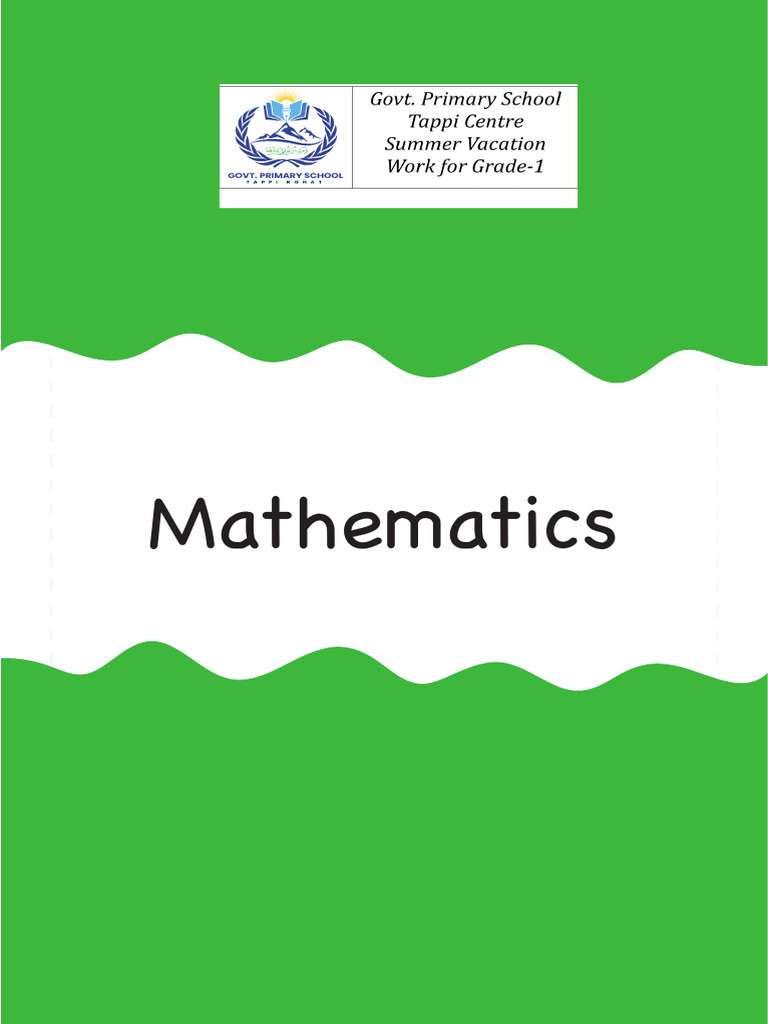 Grade 1 Urdu Math Worksheets | PDF | Mathematics | Numbers