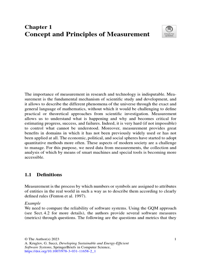 Concept and Principles of Measurement | PDF | Level Of Measurement ...