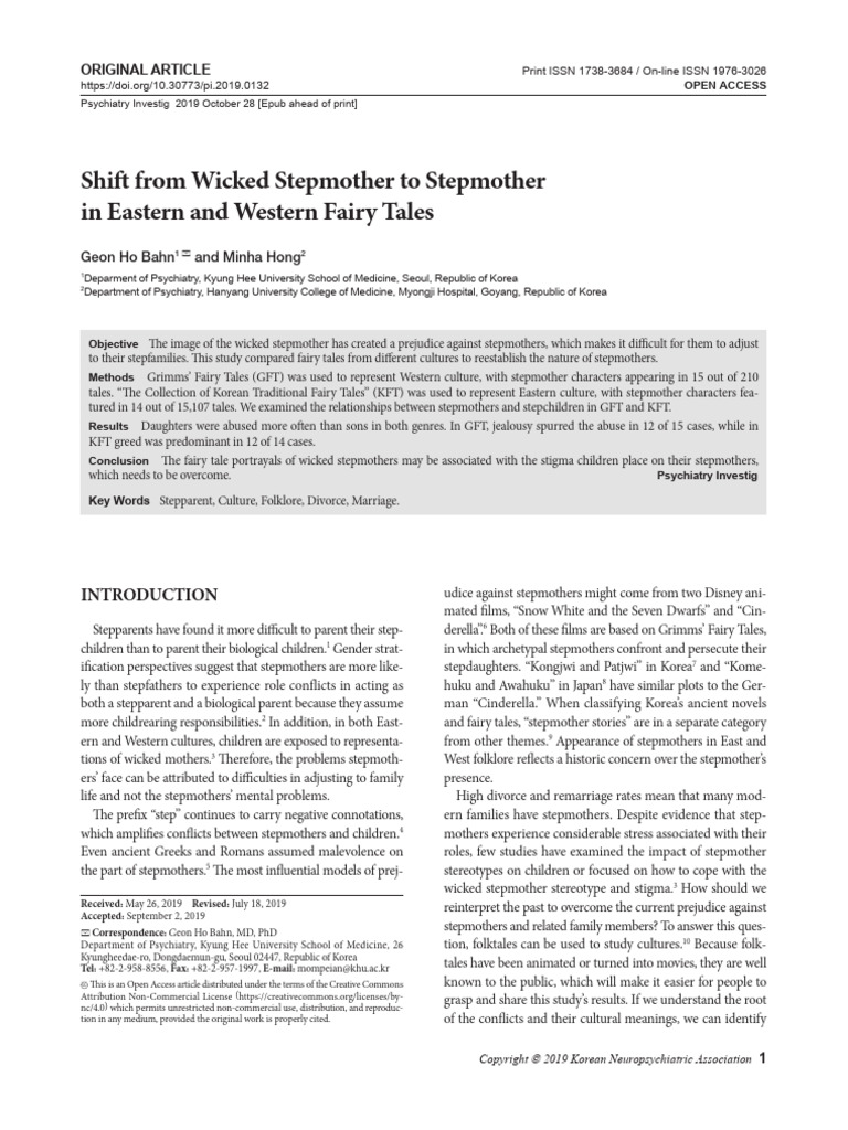 Shift From Wicked Stepmother To Stepmother in East | PDF | Stepfamily ...