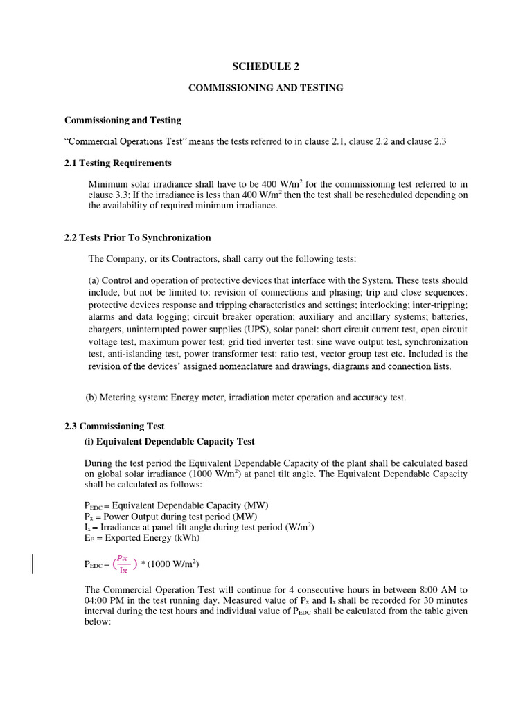 Solar Commissioning and Testing Guide | PDF | Electricity | Electrical ...