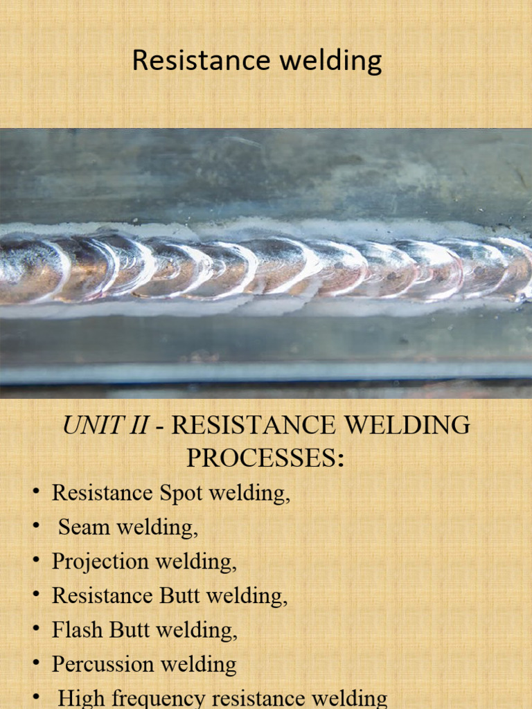 Resistance Welding | PDF | Construction | Welding