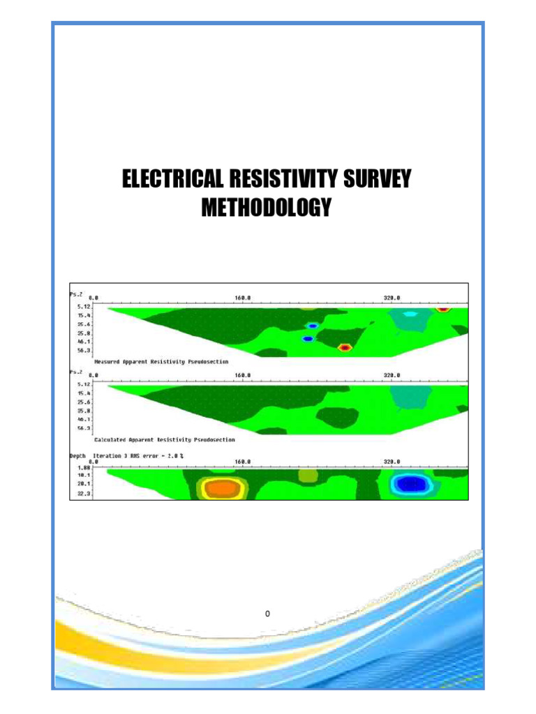 ERT Survey Methodology | PDF | Porosity | Sedimentary Rock
