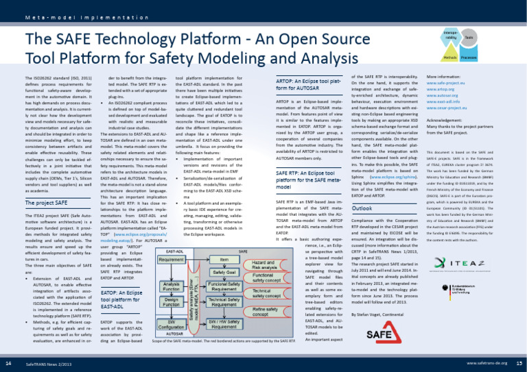 The Safe Technology Platform An Open Source T | PDF | Eclipse (Software ...