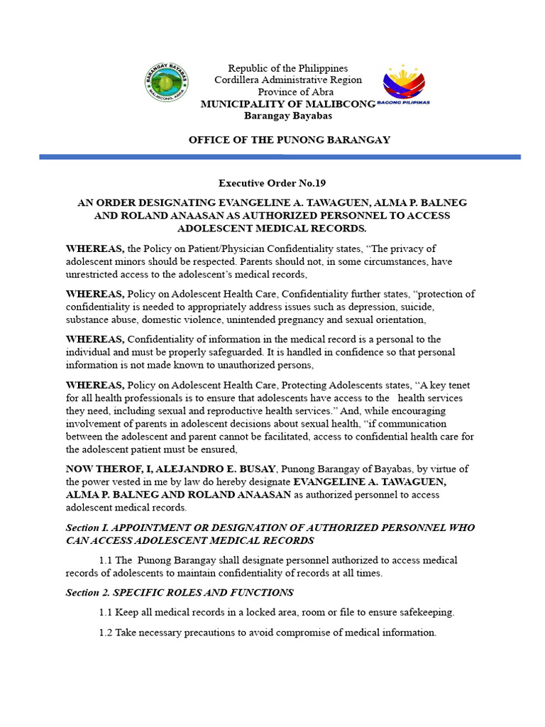 EO.-DESIGNATION-of-authorized-access-to-records | Download Free PDF ...