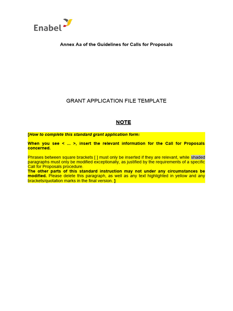 Annex A Grant Application File Part A Concept Note Part B Proposal ...
