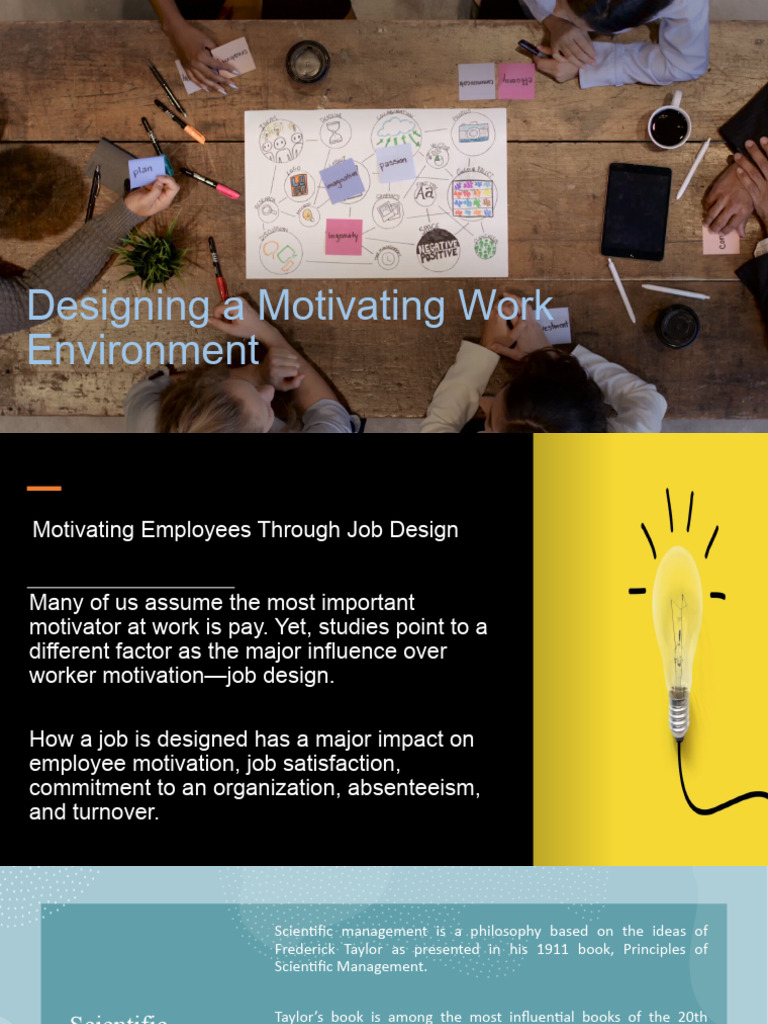 HBO Designing Motivating Work Environment | PDF | Goal | Industrial ...