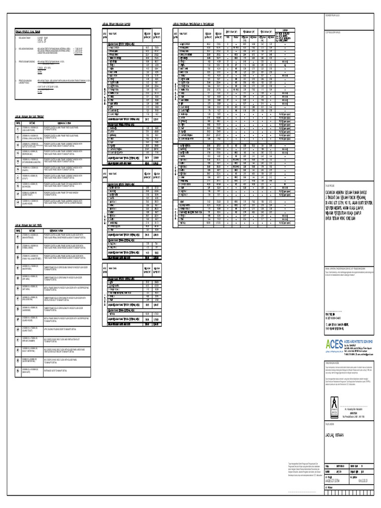 KM - Lot 53784 - Jadual Kiraan | PDF | Door | Window