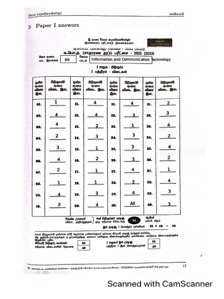2022 OL ICT Marking | PDF