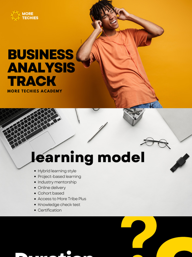 Business Analysis Brochure - More Techies Academy | PDF | Business ...