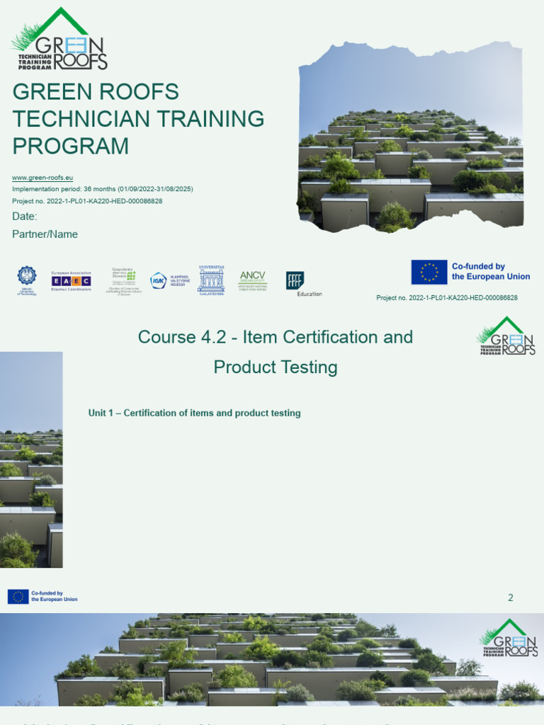 M4 Technical Management of GR C4.2 | PDF | Standardization | Roof