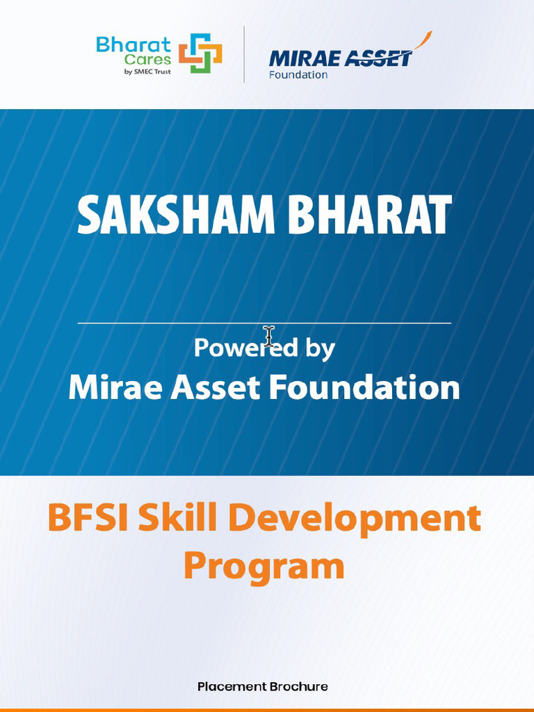 BFSI Skills Development Program | PDF | Insurance