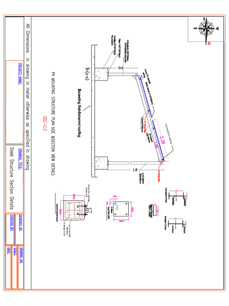 Steel Structure Drawing 2 | PDF