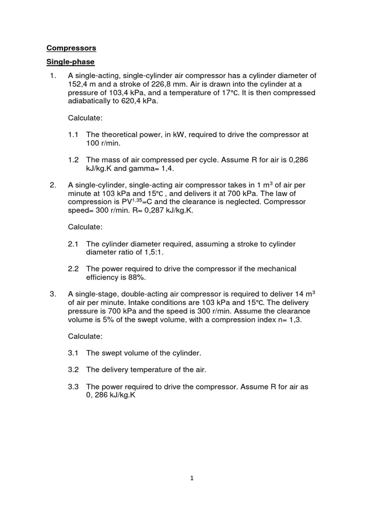 Compressors N6 | PDF | Mechanical Engineering | Rotating Machines