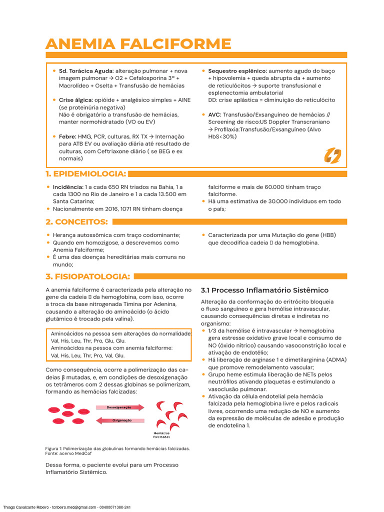Anemia Falciforme | PDF | Anemia | Baço