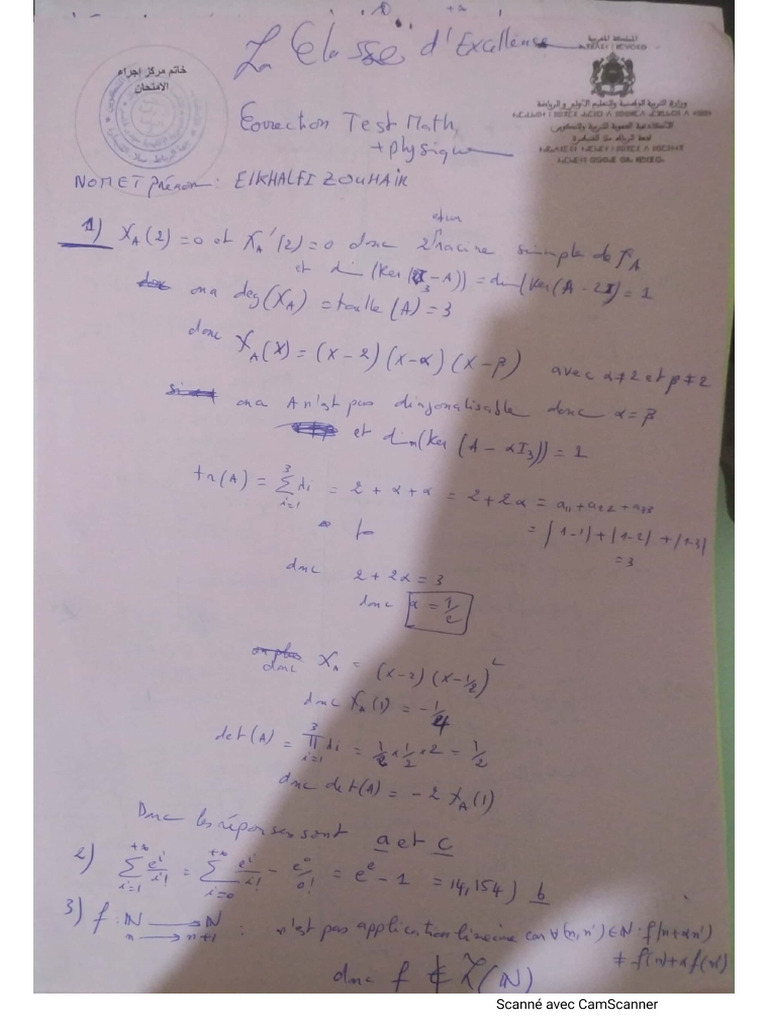 CORRECTION TEST | PDF
