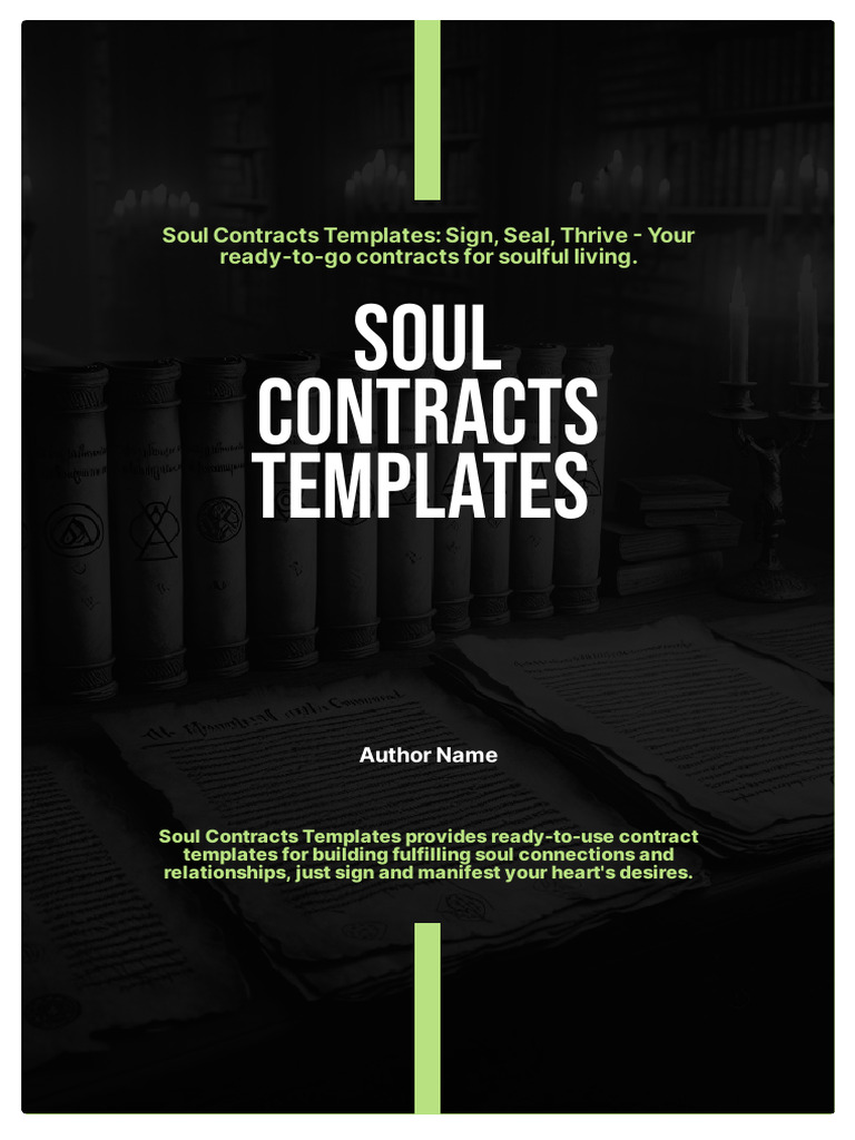 Soul Contracts Templates 240704 025808 | PDF | Spirituality | Soul