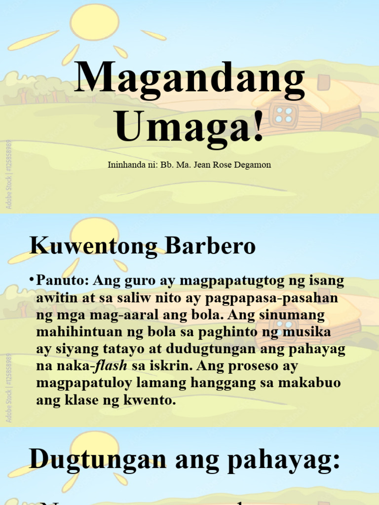 G7 - PPT - Kuwentong Bayan | PDF
