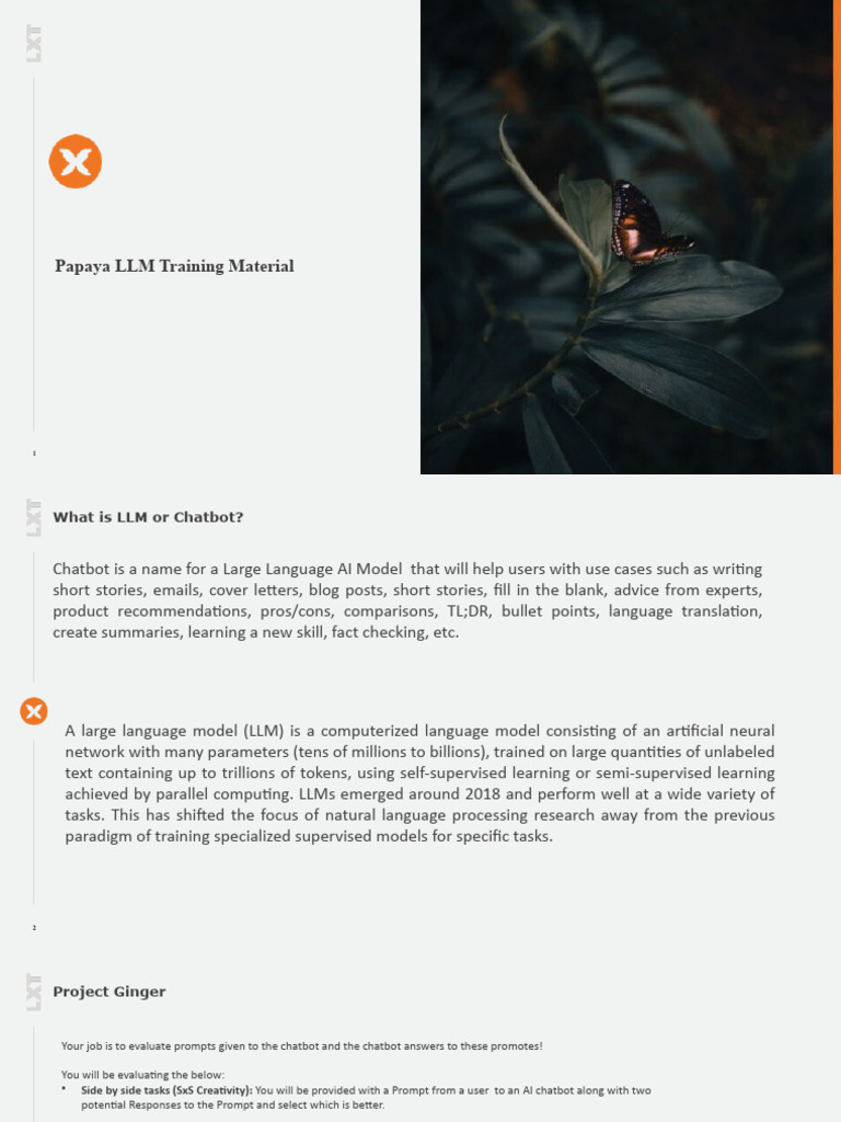Papaya LLM Training Material | PDF | Artificial Intelligence ...