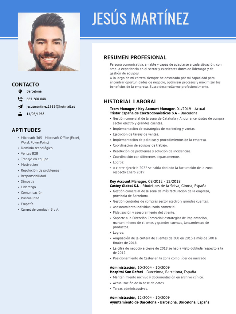 Jesús Martínez CV | PDF | Marketing | Barcelona