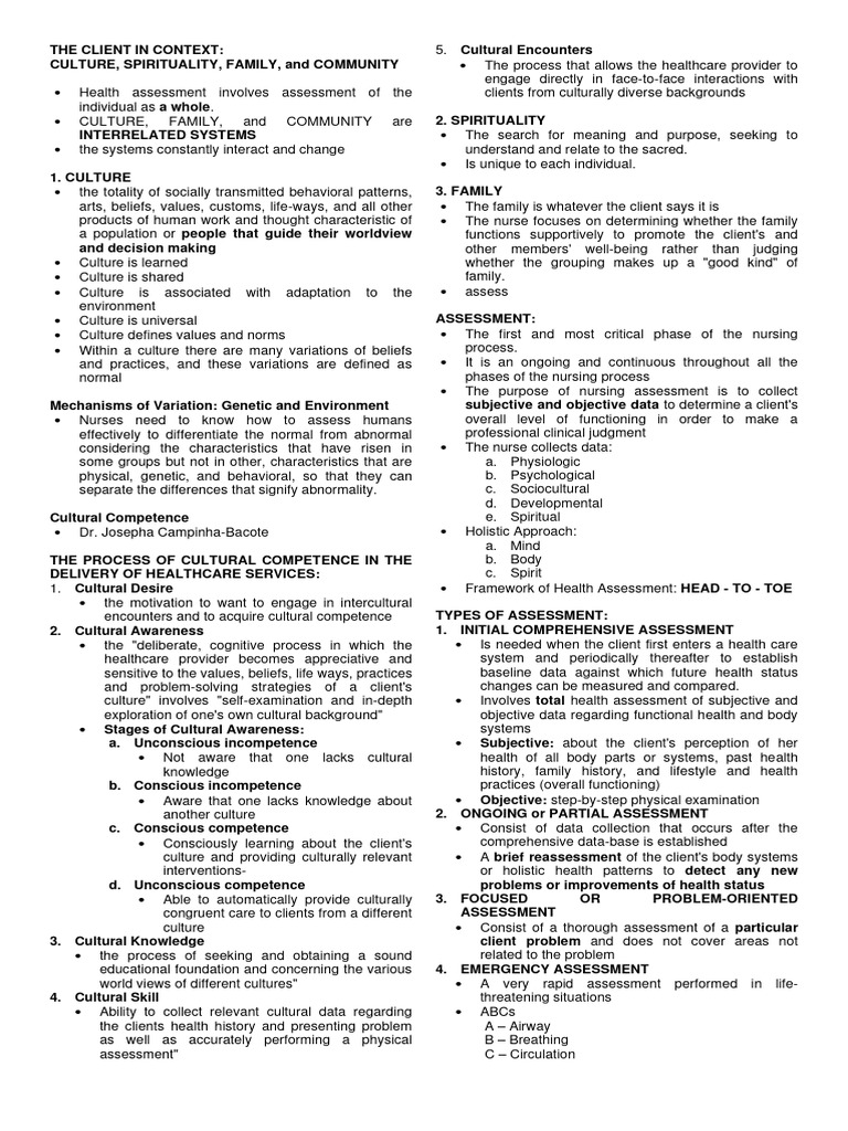Health Assessment Intro Docx Integ Pain Eyes Ears | PDF | Skin