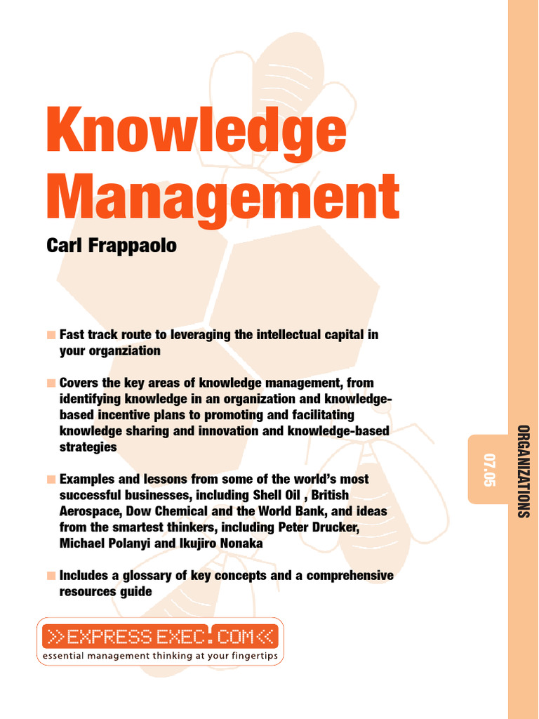 Knowledge Management: Carl Frappaolo | PDF | Knowledge | Knowledge Management
