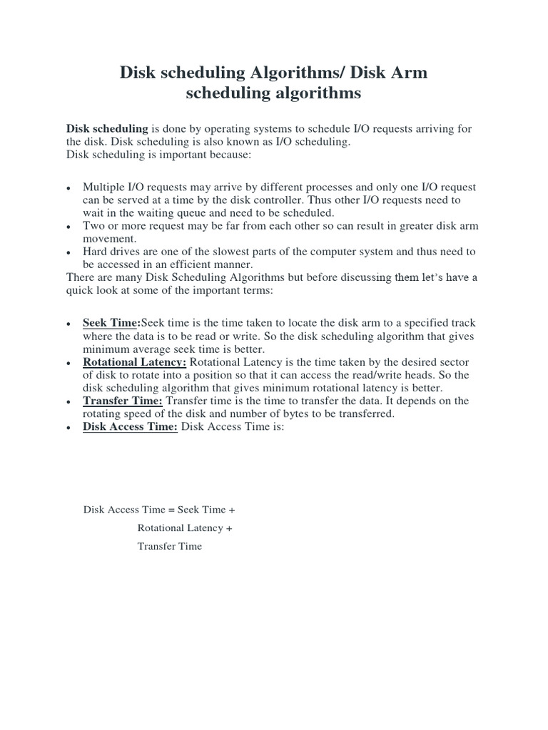 OS UNIT 7_DISK SCHEDULING ALGO | PDF | Disk Storage | Scheduling ... OS UNIT 7_DISK SCHEDULING ALGO | PDF | Disk Storage | Scheduling ...