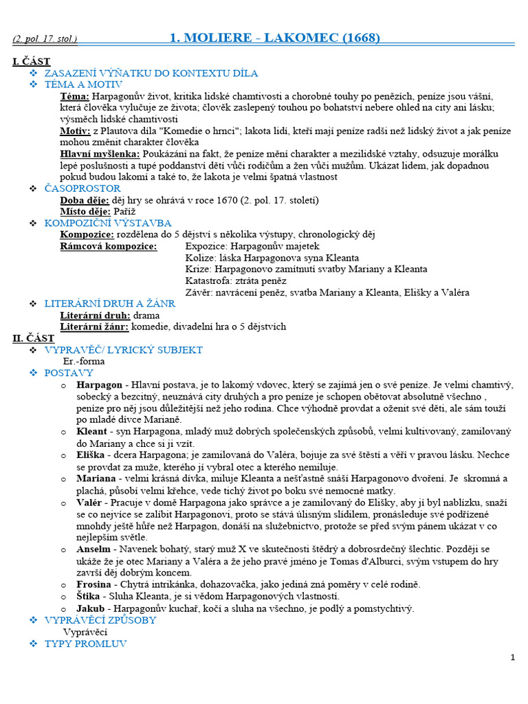 LAKOMEC Moliere | PDF
