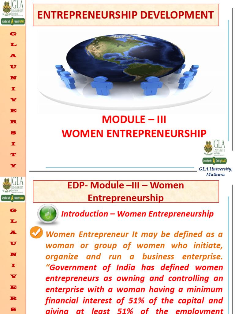 Woman Entrepreneurship | PDF | Entrepreneurship | Economies