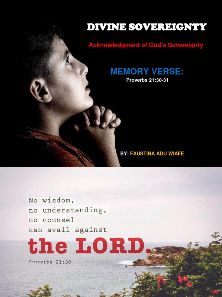 Divine Sovereignty | PDF | Prayer | God