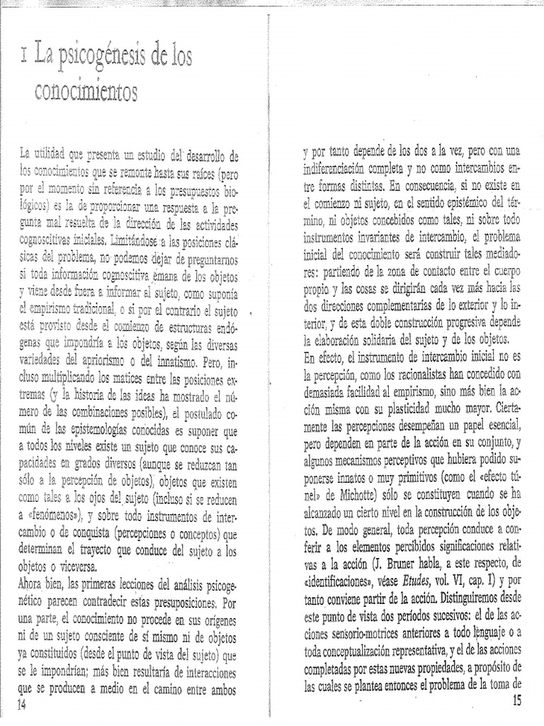 6.2.1.1 (Basica) Piaget, J. (1970) - Psicogénesis de Los Conocimientos ...