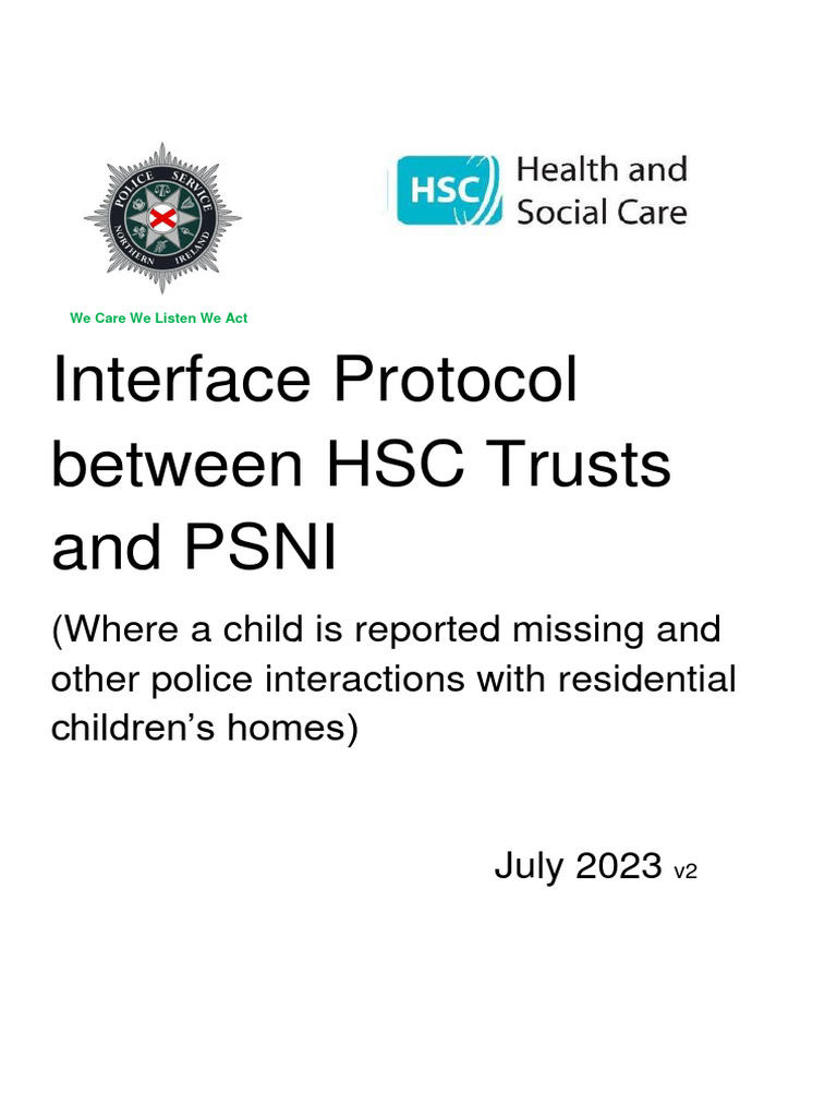 Missing Children Protocol 2022 | PDF | Caregiver | Psychological Trauma