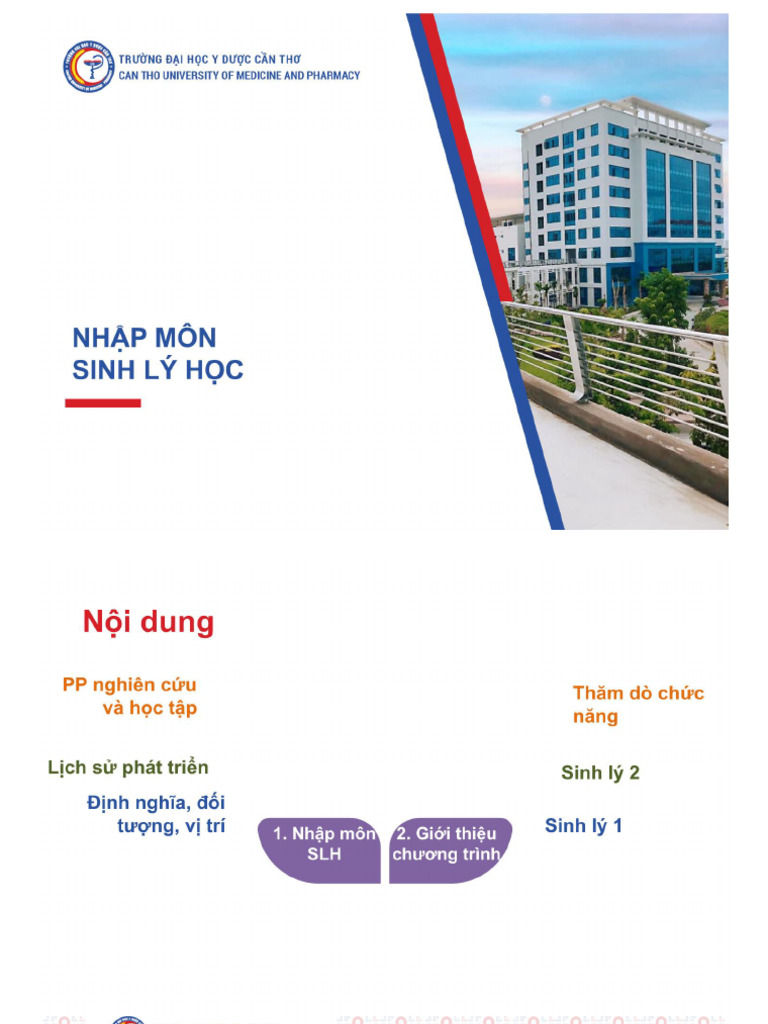 nhập môn sinh lys | PDF