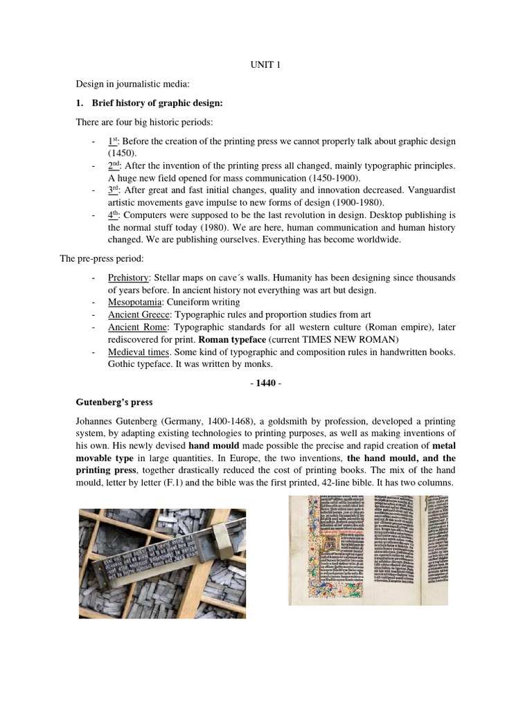 History and Principles of Graphic Design | PDF | Typefaces | Typography