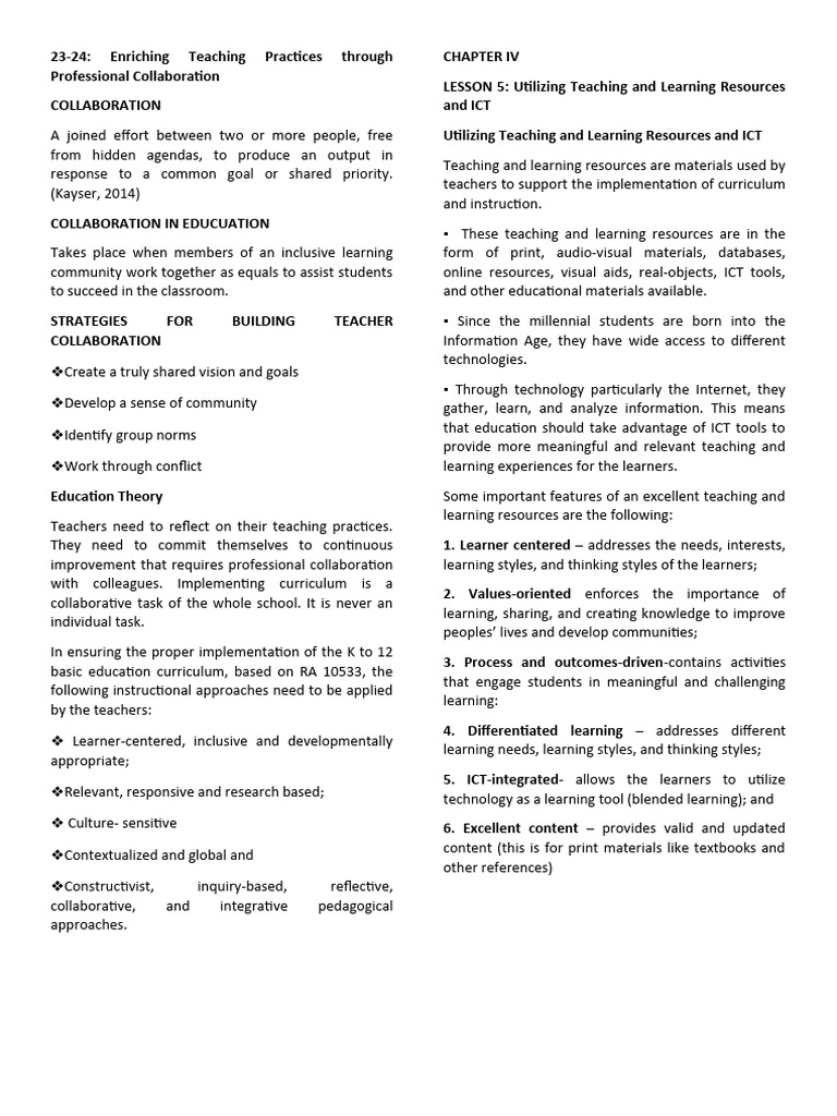 Midterm Reviewer in FS1 | PDF | Educational Assessment | Learning