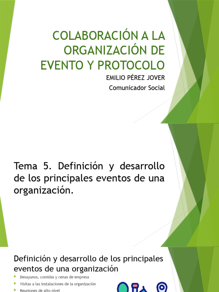 Tema 5 COLABORACIÓN A LA ORGANIZACIÓN DE EVENTOS Y PROTOCOLO | PDF | Business | Marca