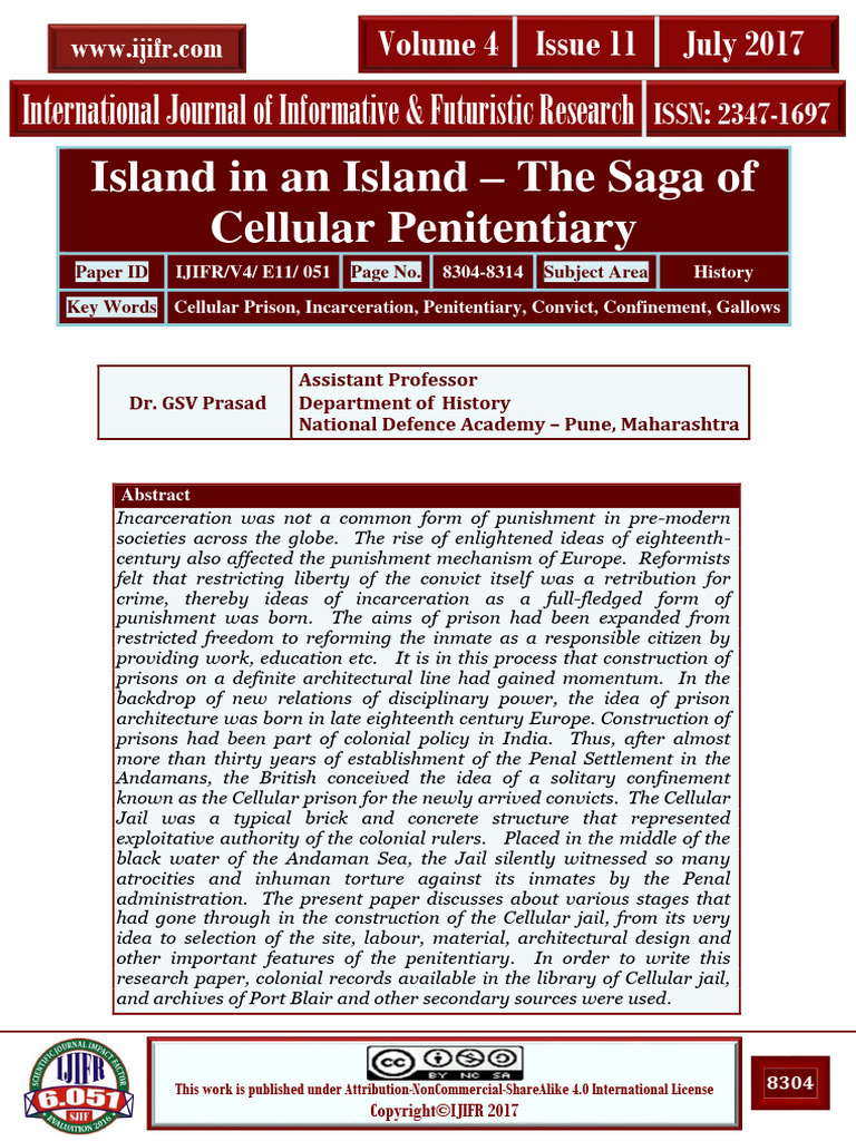 Cellular Jail | PDF | Prison | Solitary Confinement