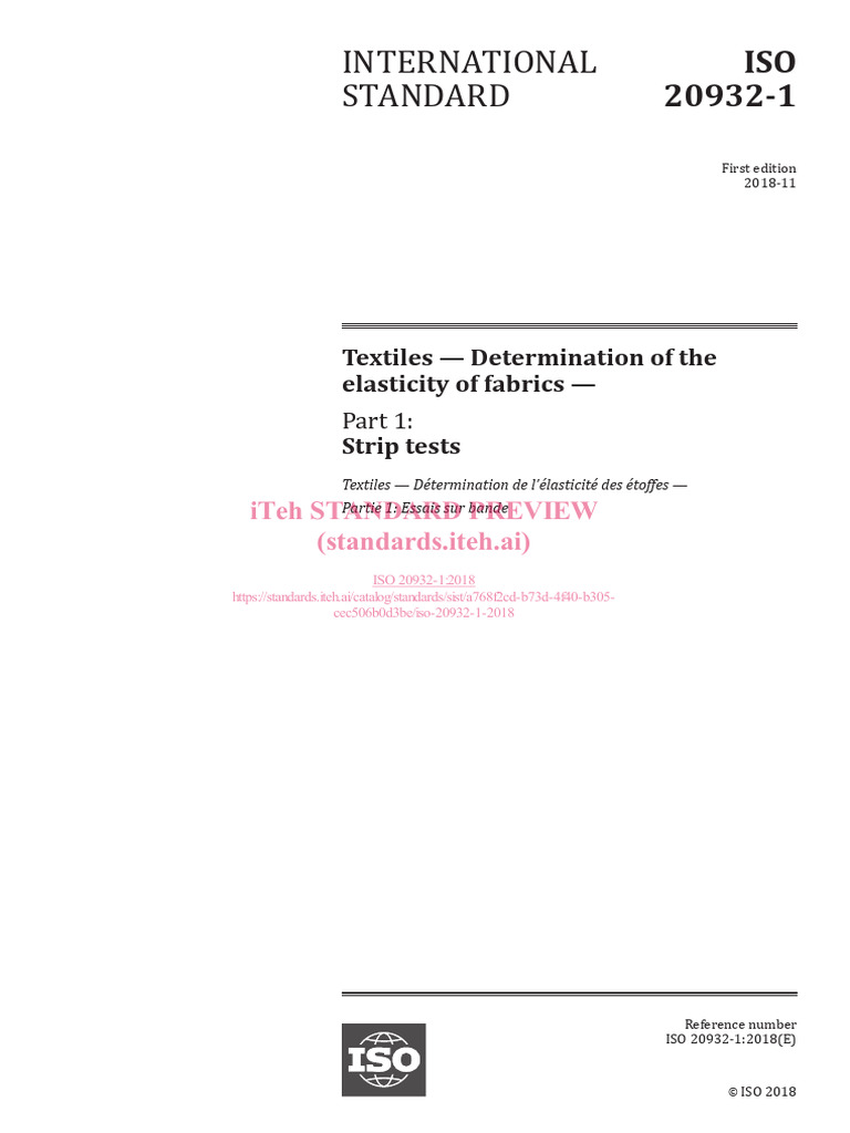 Iso 20932 1 2018 | PDF | International Organization For Standardization ...