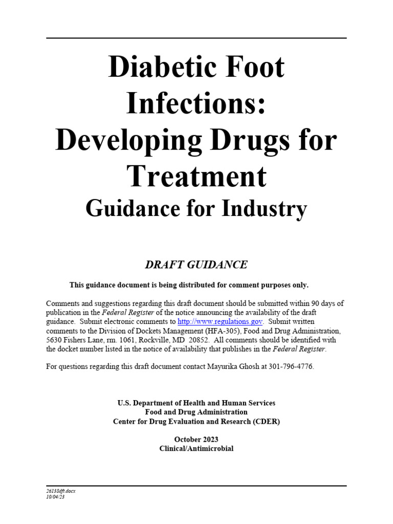26138dft - Diabetic Foot Infections | PDF | Phases Of Clinical Research ...