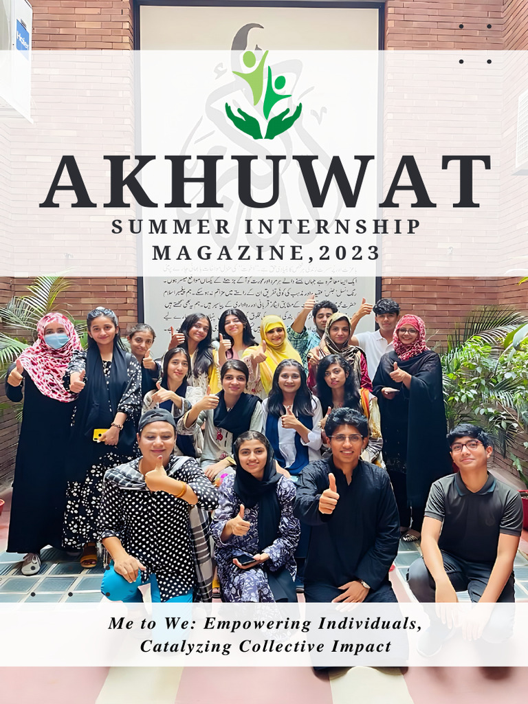 Akhuwat Internship Magazine 2023 | PDF | Sustainability | Empowerment